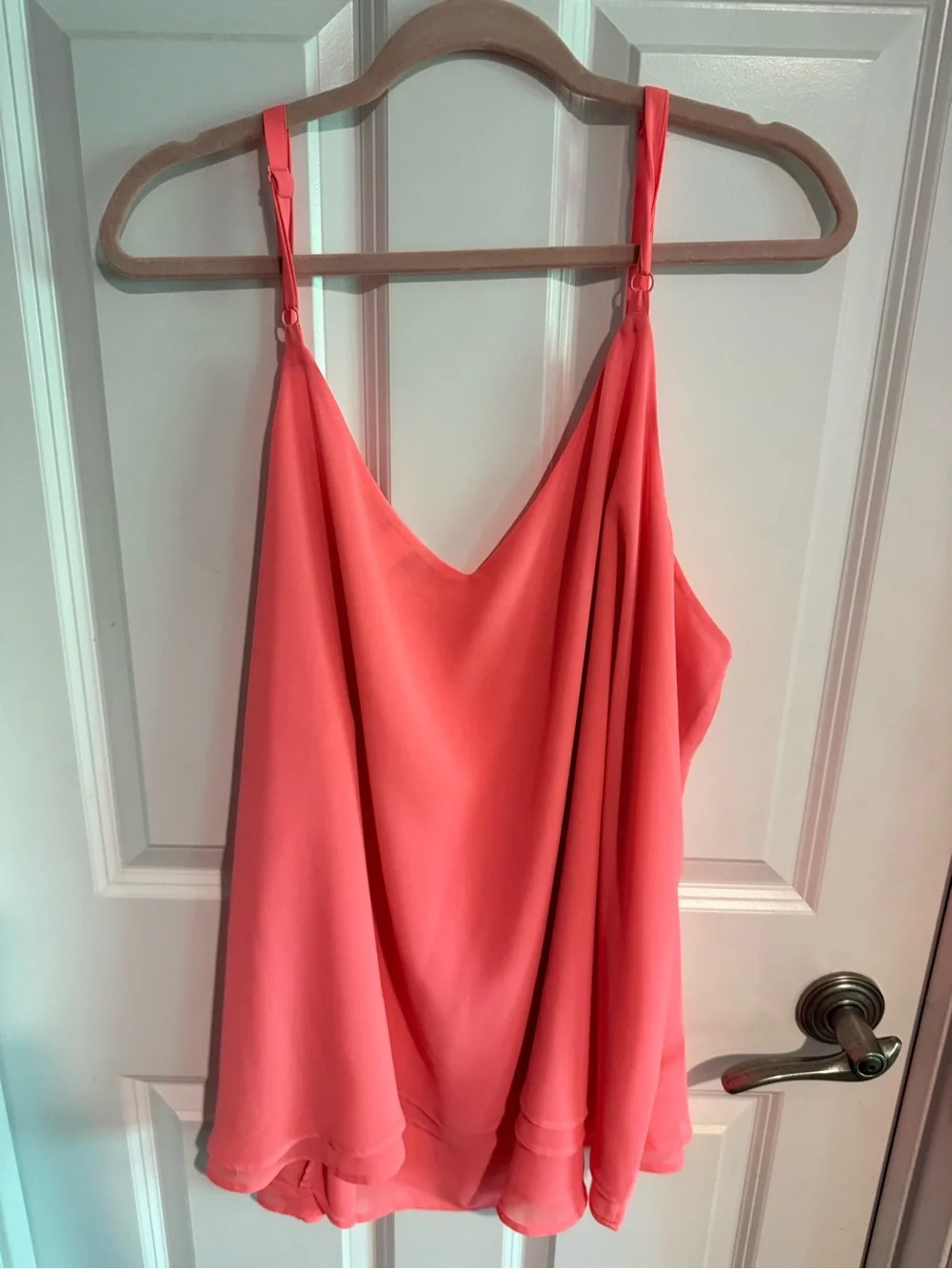 torrid | Tops | Torrid Coral Pink Cowl Neck Slip Tank | Poshmark